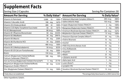 Complete Multi Vitamin™ (30 Day Supply) | BodiCafe Official Online ...